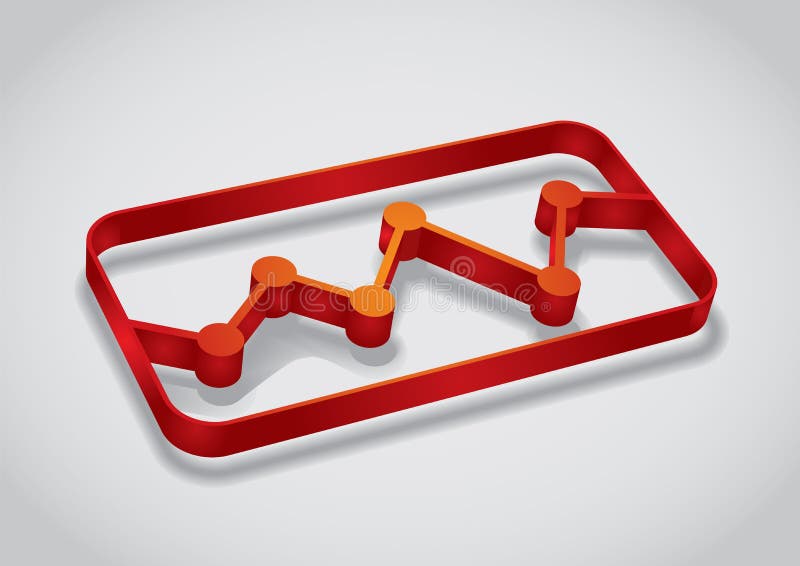 Graph of development stock vector. Illustration of progress - 32175429