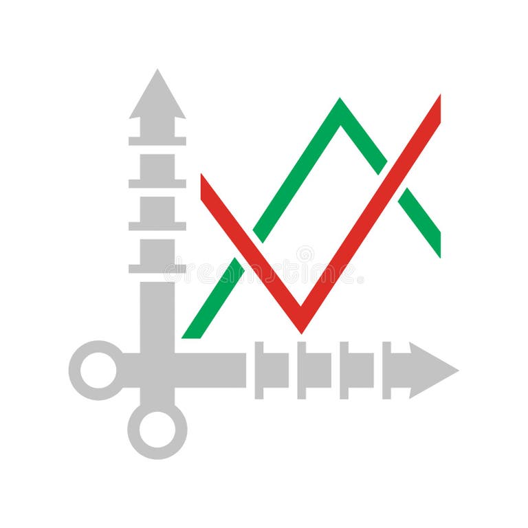 Graph of development stock vector. Illustration of business - 73859524