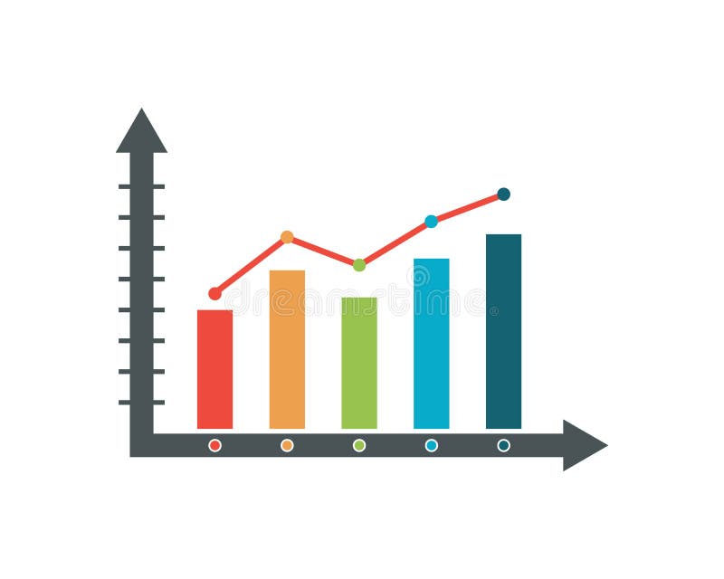 Graph Diagram Information Illustration Vector Design Stock Vector ...