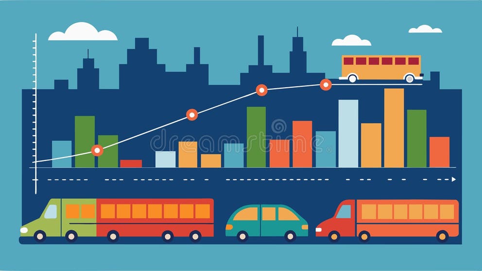 A Graph Displaying Data on Commuting Patterns and Peak Hours Aids Urban ...