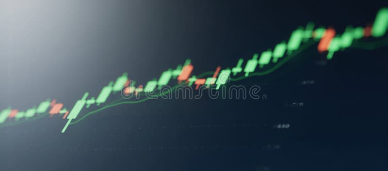 A Graph Displaying Increasing Values of Digital Currencies Using Green ...