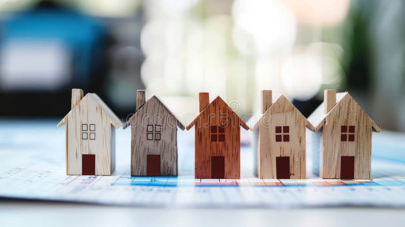 Graph Displaying Trends in Home Stock Illustration - Illustration of ...