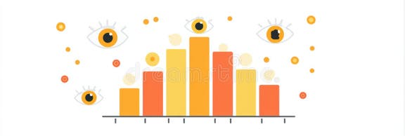 Vision Improvement Graph Illustrates Eye Symbols in a Minimal Flat ...