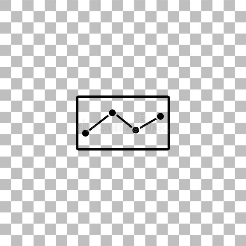 Graph down icon flat stock vector. Illustration of negative - 149242096