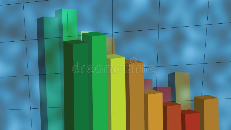Graph Dropping stock illustration. Illustration of annual - 7643655