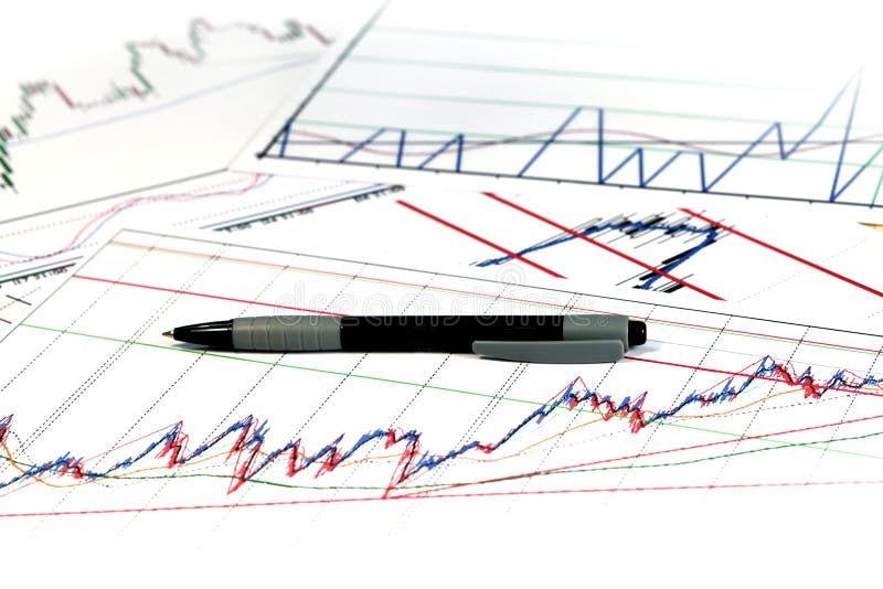 Graph of economics stock image. Image of working, capital - 24592975