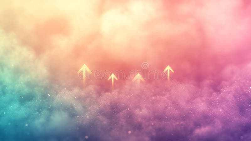 The Graph Features an Abstract, Upward Trend with Lines that Glow in ...