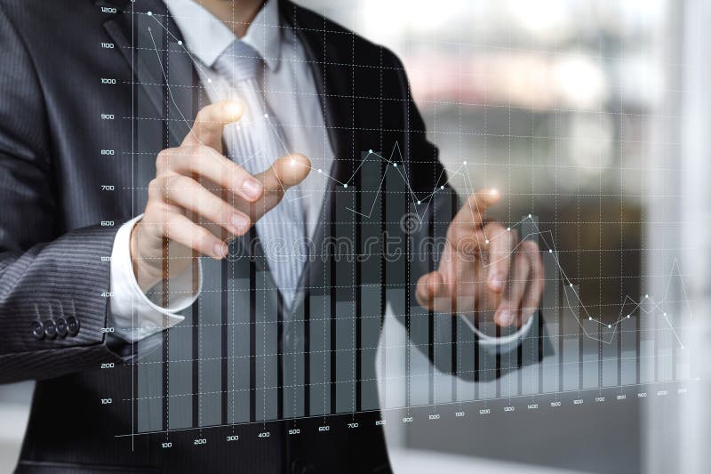 Graph of Financial Decline with Expert Analysis Stock Photo - Image of ...