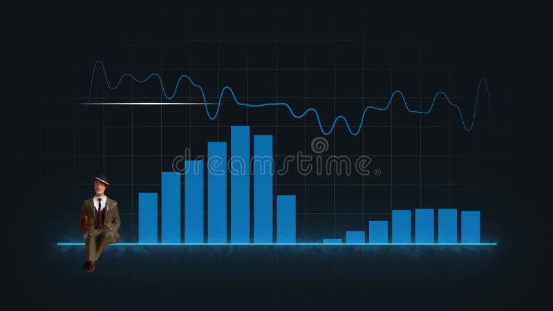 Graph of Fluctuating Interest Rates and Returns. Stock Footage - Video ...