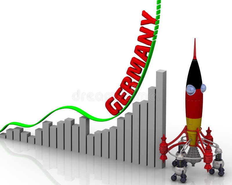 The Graph of Germany Success Stock Illustration - Illustration of graph ...
