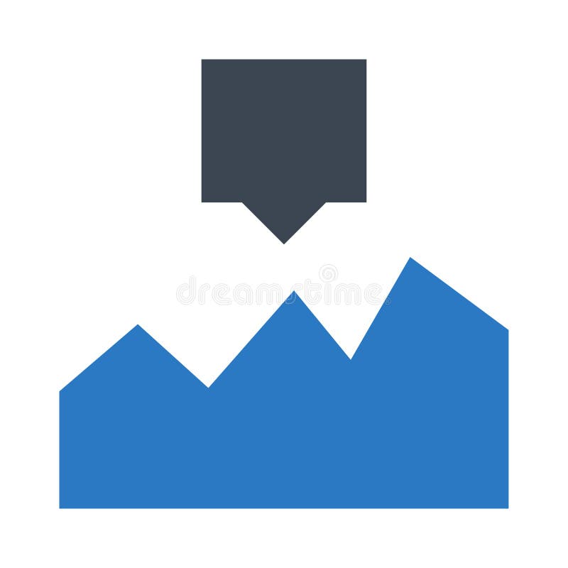 Graph Glyphs Double Color Icon Stock Illustration - Illustration of ...