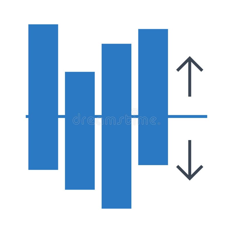 Graph Glyphs Double Color Icon Stock Illustration - Illustration of ...