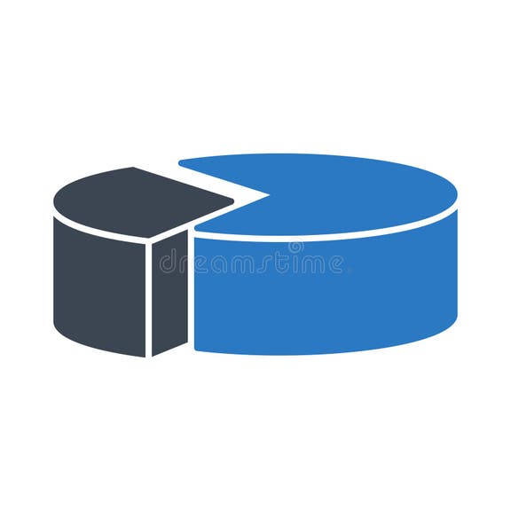 Graph Glyphs Double Color Icon Stock Illustration - Illustration of ...