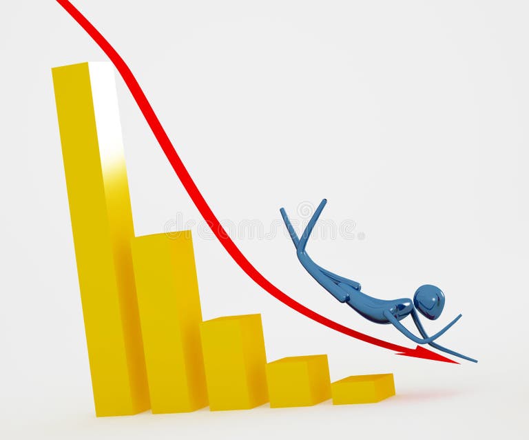 Down Going Graph Sales Stock Illustrations – 277 Down Going Graph Sales ...