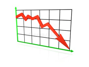 Graph going down stock illustration. Illustration of calculation - 8261578