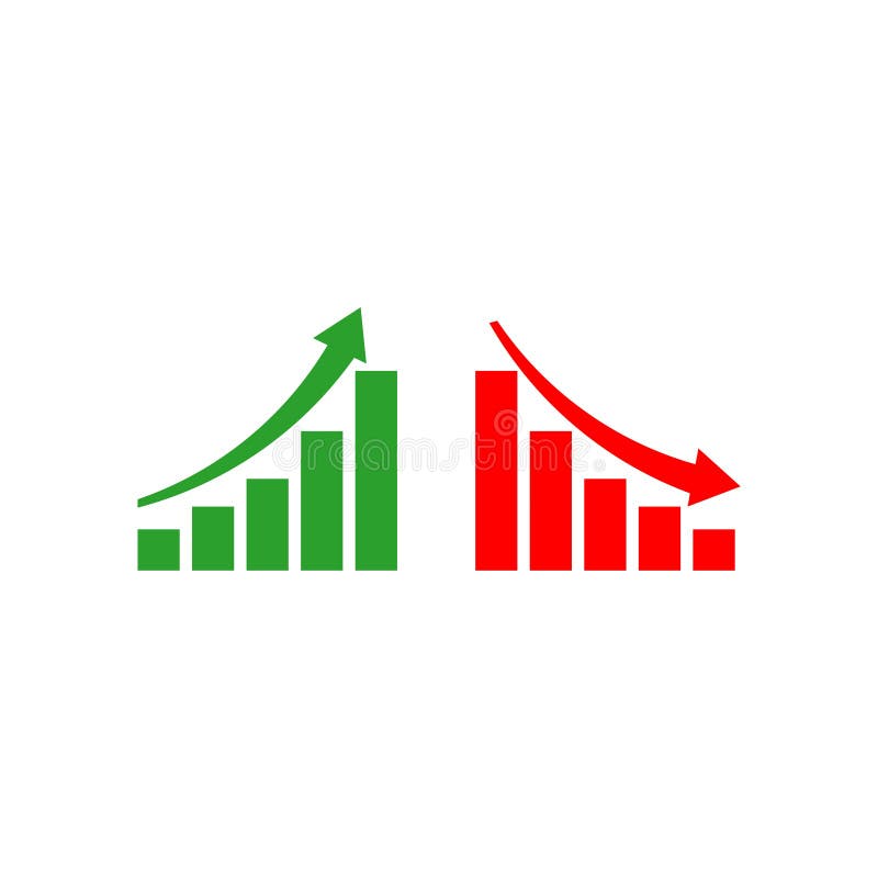 Graph Arrow Going Up Down Stock Illustrations – 223 Graph Arrow Going ...
