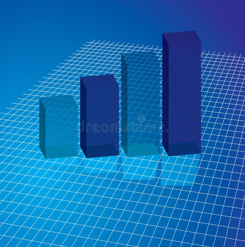 Graph grid blue stock illustration. Illustration of dollar - 1779912
