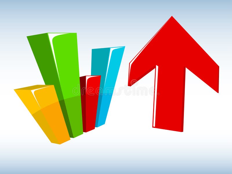 Graph With Growing Up Arrow Picture. Image: 9061007