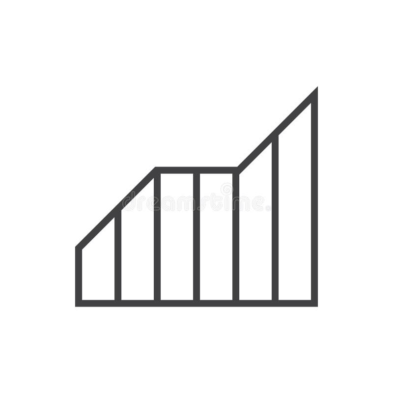 Graph and Growth Icon Statistics Sign Symbol Stock Illustration ...