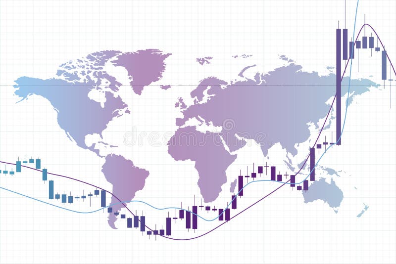 Graph of the Growth of the World Economy Stock Illustration ...