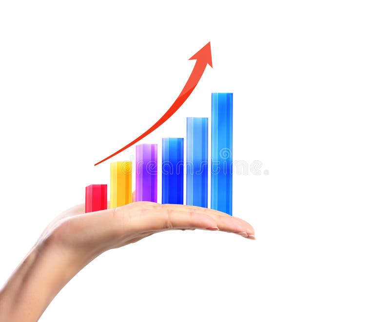 Graph in hand stock image. Image of expertise, hand, pick - 46465161