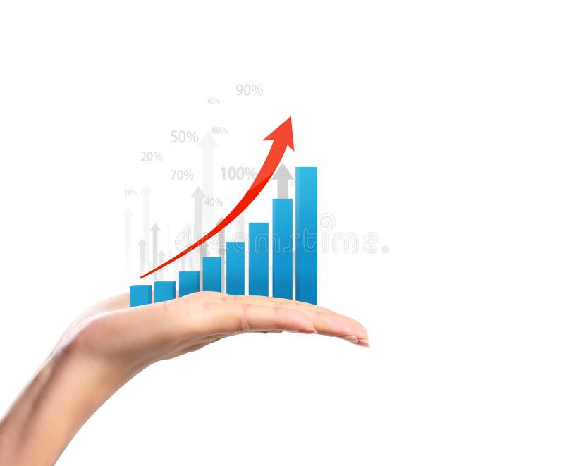 Graph in hand stock image. Image of expertise, hand, pick - 46465161