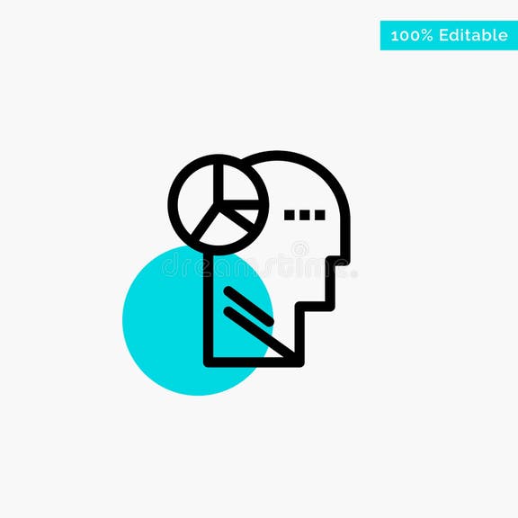 Graph, Head, Mind, Thinking Turquoise Highlight Circle Point Vector ...