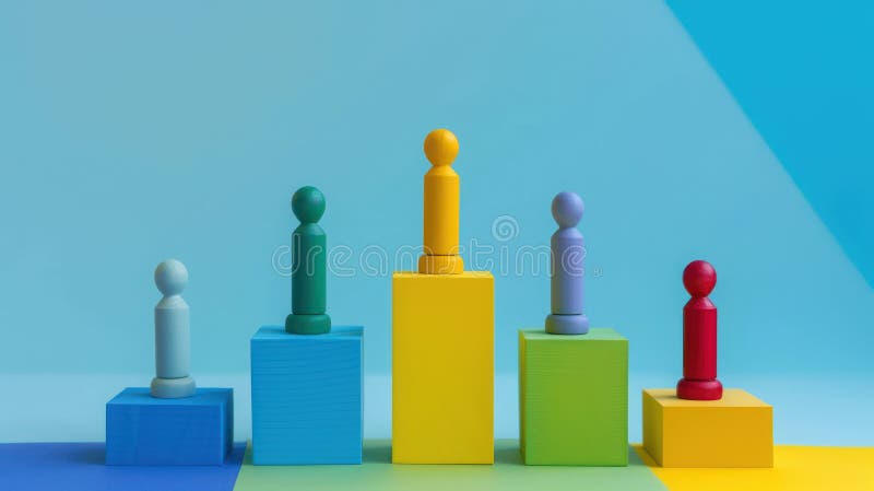 Graph Highlighting the Differences in Achievement Levels Stock ...