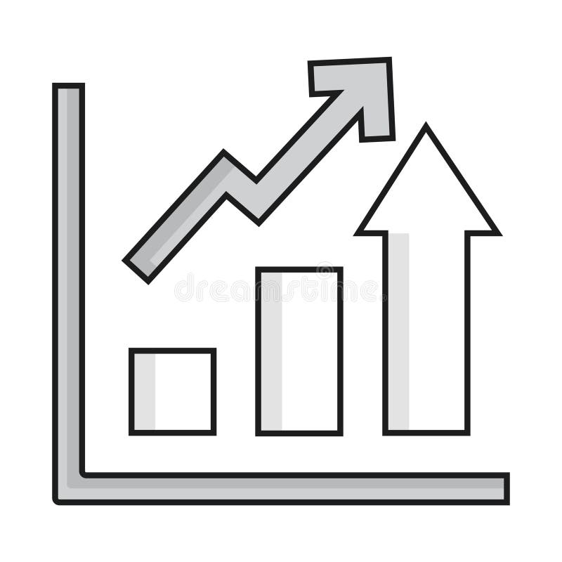 A Graph Icon with an Arrow, Representing Trend, Growth, Increase ...