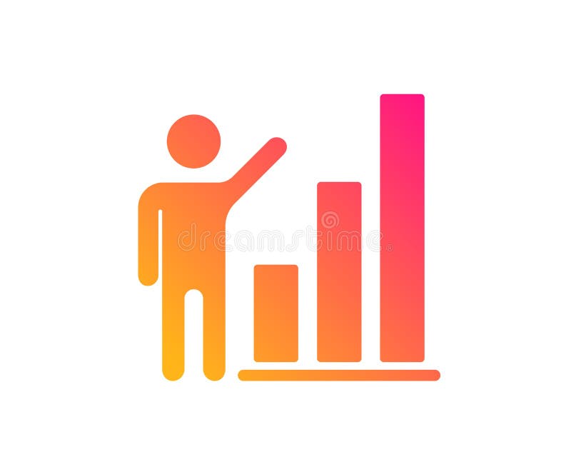 Graph Icon. Column Chart Sign. Vector Stock Vector - Illustration of ...