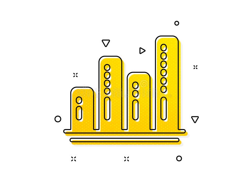 Graph Icon. Column Chart Sign. Vector Stock Vector - Illustration of ...