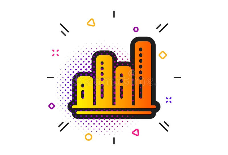 Graph Icon. Column Chart Sign. Vector Stock Vector - Illustration of ...