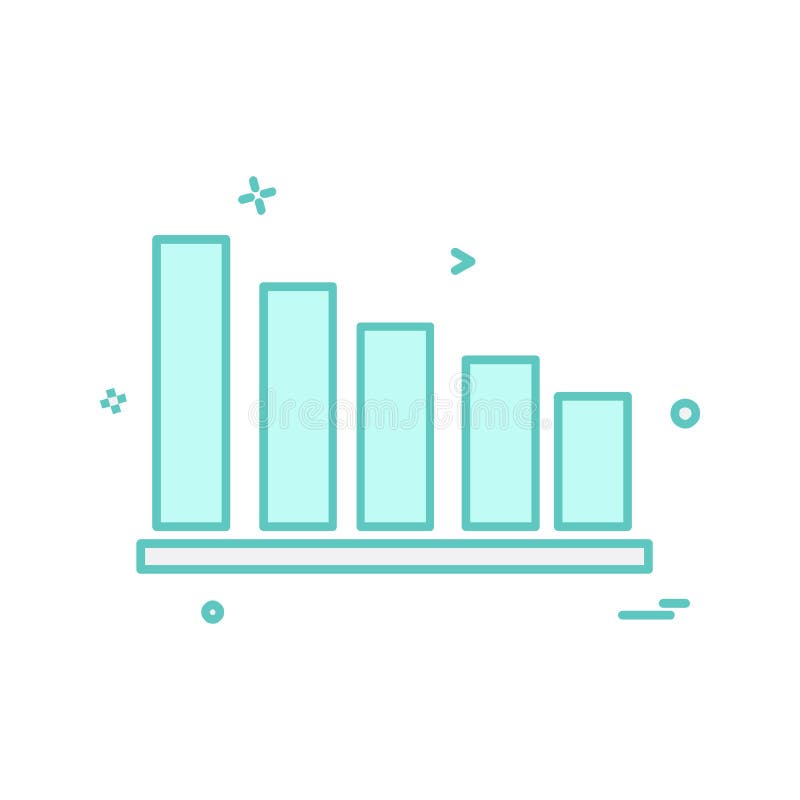 Graph icon design vector stock vector. Illustration of element - 125662304