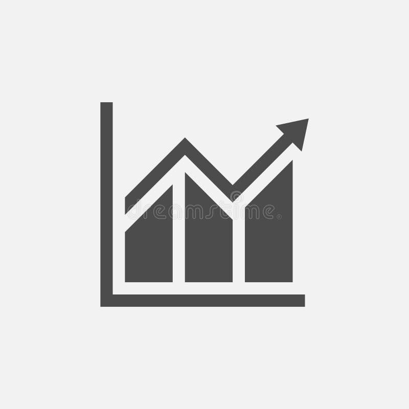 Graph Icon Isolated on White Background. Vector Illustration Stock ...