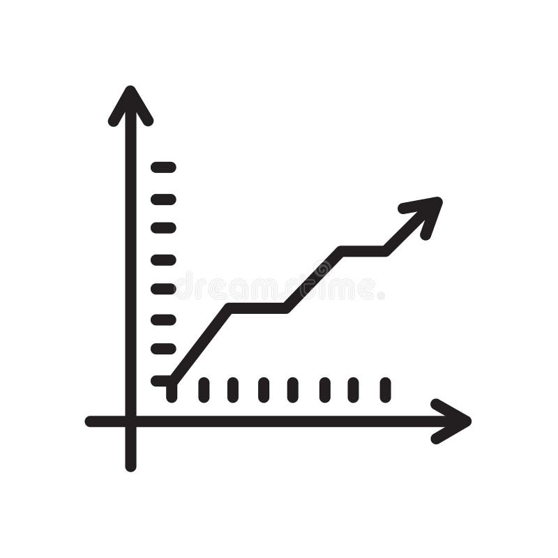Graph Icon Vector Isolated on White Background, Graph Sign Stock Vector ...