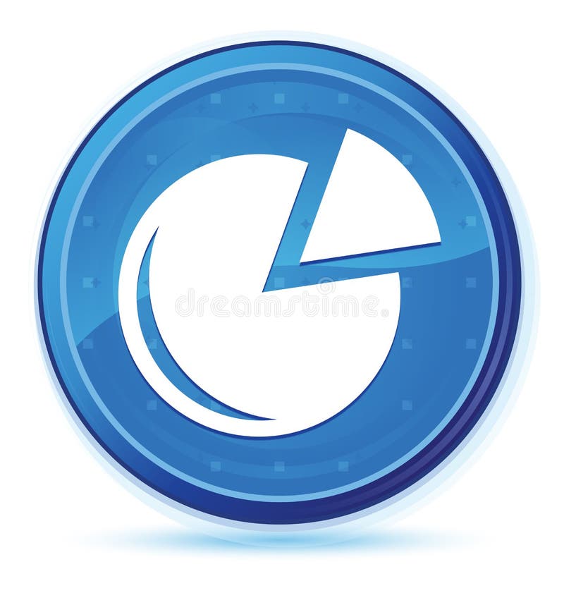 Graph Icon Midnight Blue Prime Round Button Stock Vector - Illustration ...