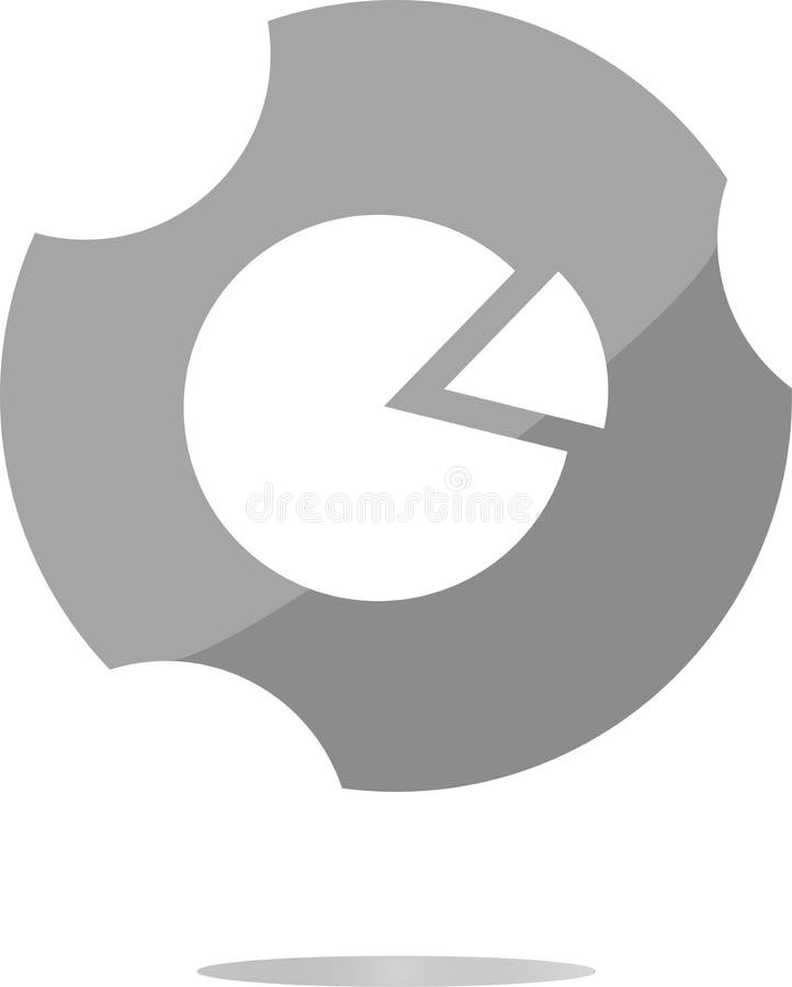 Graph Icon in Trendy Flat Style Isolated on White Background. Chart Bar ...