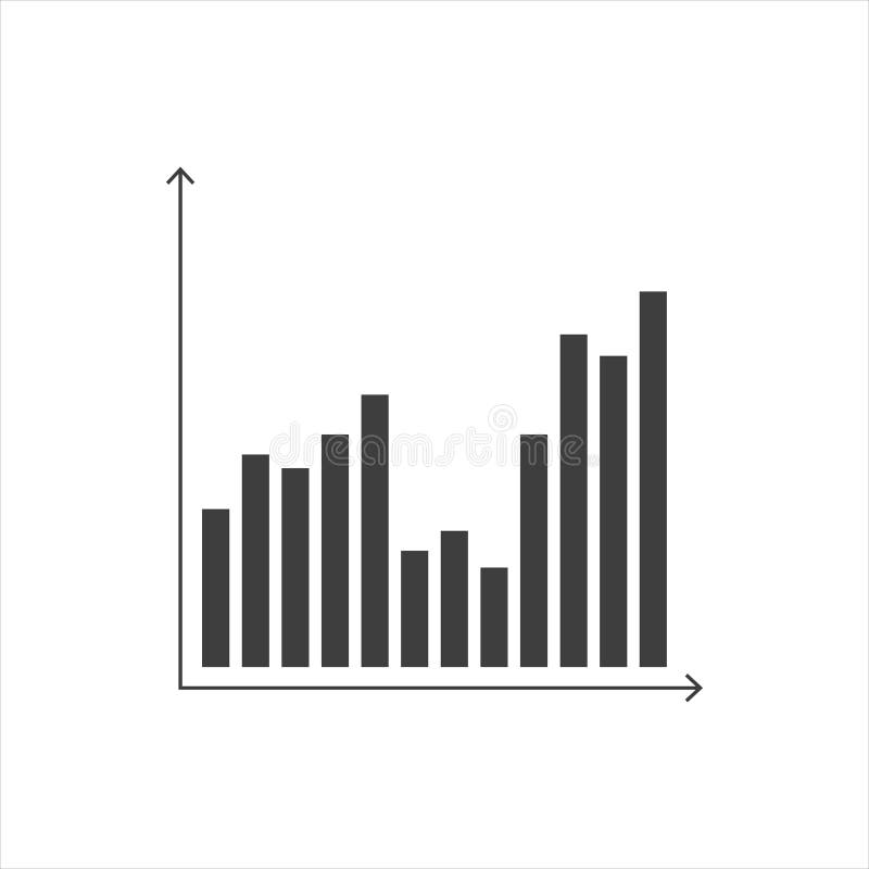Graph Icon. Statistics, Analytics Symbol Template for Graphic and Web ...
