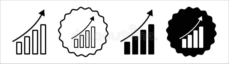 Graph Icon Symbol Set Collection. Graph Simple Vector Sign Bundle Stock ...