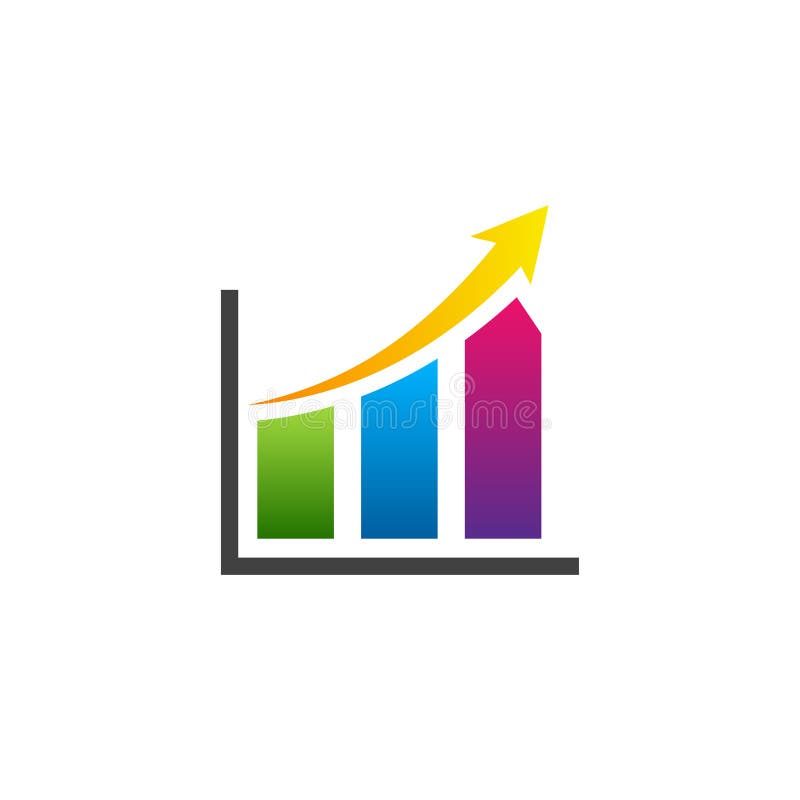 Graph Icon in Trendy Flat Style. Chart Bar Symbol Stock Vector ...