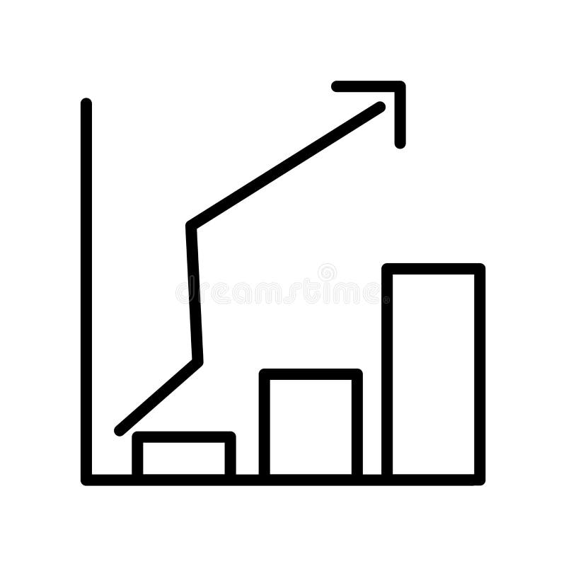 Graph Icon Vector Isolated on White Background, Graph Sign , Office ...