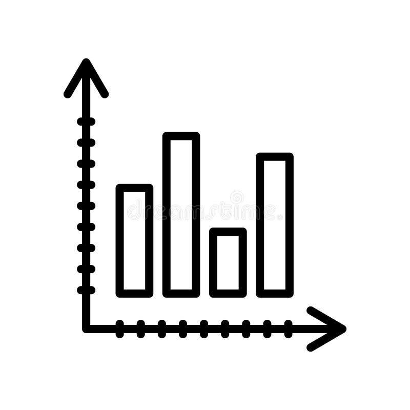 Graph Icon Vector Sign and Symbol Isolated on White Background Stock ...