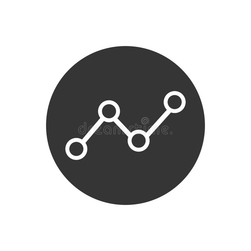 Graph Icon Vector White on Gray Modern Flat Style Stock Vector ...