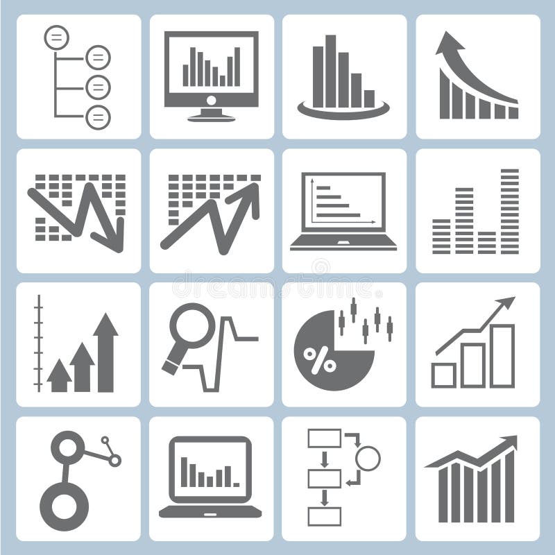 Vector Data Analysis Icons Set Stock Vector - Illustration of plan ... Vector Data Analysis Icons Set Stock Vector - Illustration of plan ...