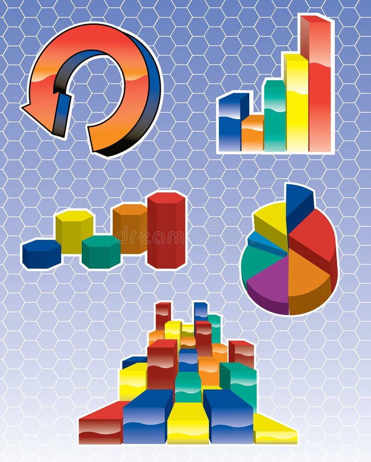Graph Icons stock vector. Illustration of chart, corporate - 49002625