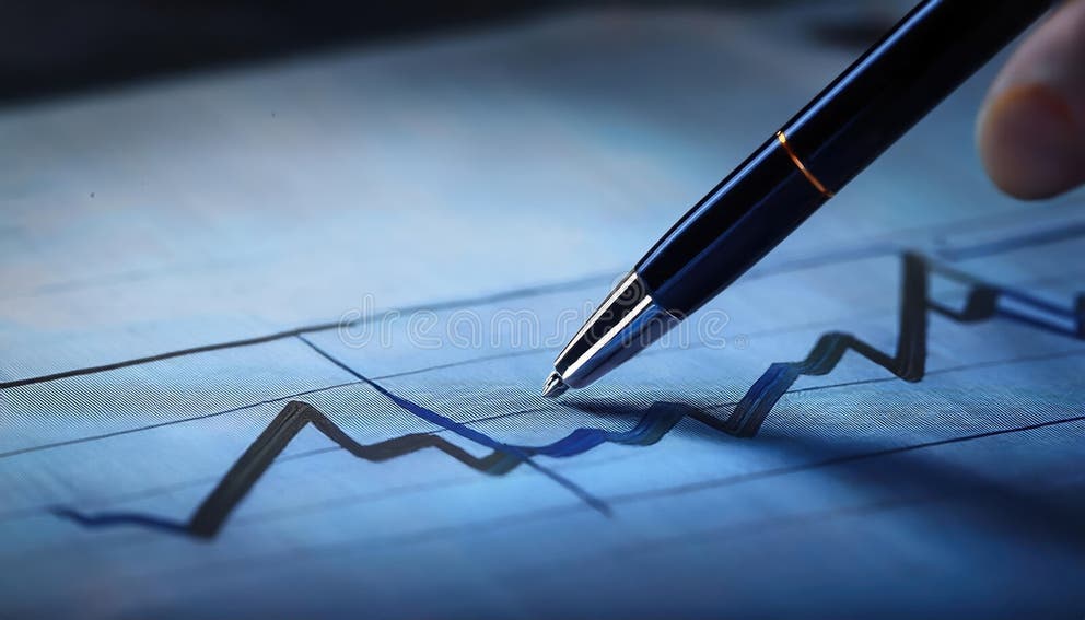 Graph Illustrating Performance Trends of a Financial Indicator As ...