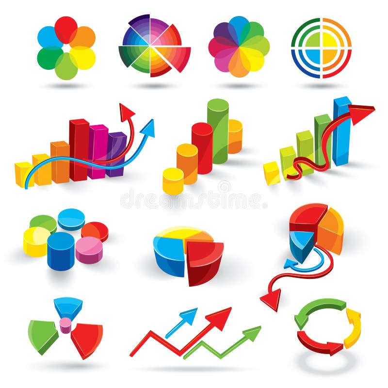 Graph illustrations stock vector. Illustration of ratio - 12215499
