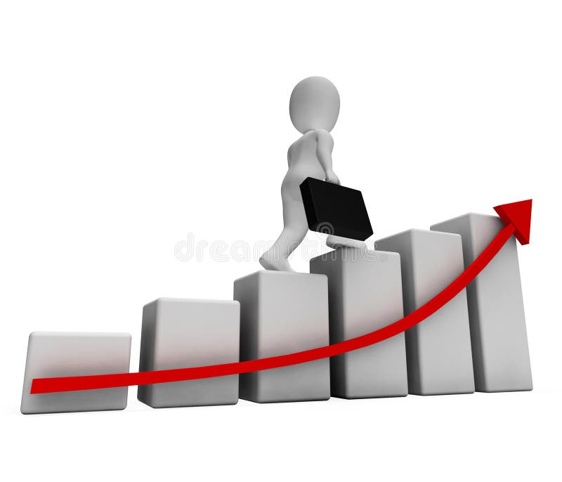 Increase Revenue Represents Business Graph And Advancing