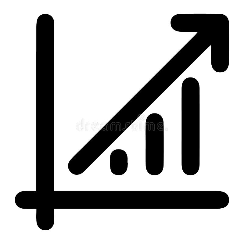Graph Increase Vector Icon Eps 10. Chart Going Up Simple Isolated ...