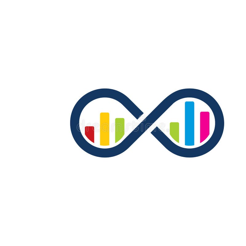 Graph Infinity Head Logo Icon Design Stock Vector - Illustration of ...